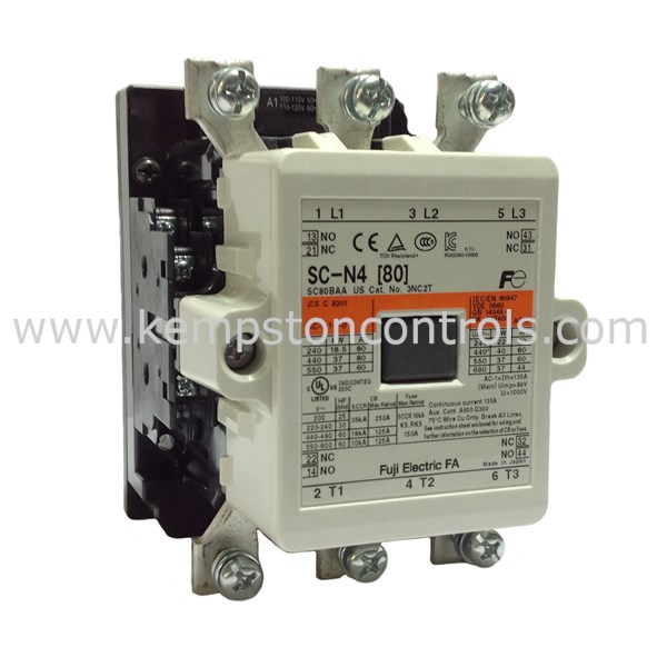 Fuji SCN4/1 SC-N4 AC100/110V CONTACTOR 2N/O+2N/C AUX (40KW AC3 380/440V ...