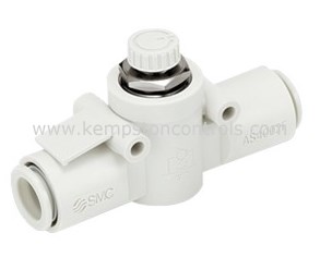 SMC AS2052F-08-J SMC SPEED CONTROL, INLINE, 8MM, FLOW CONTROL W/FITTING | Kempston Controls