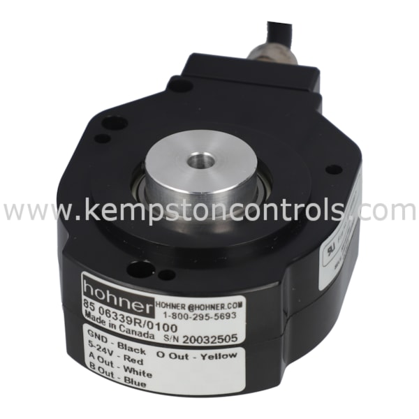 Hohner 8506339R/0100 HOHNER INCREMENTAL ENCODER, 6MM HOLLOW SHAFT, 100 ...