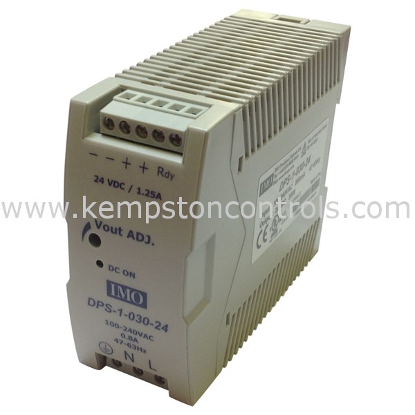 IMO DPS-1-030-24DC POWER SUPPLY 90-265V AC INPUT 24V DC OUTPUT 30 WATTS 1.25A | Kempston Controls
