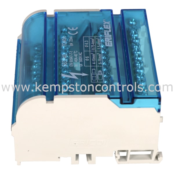 Erico 563740 ERICO DISTRIBUTION BLOCK 4 POLE TD40A | Kempston Controls