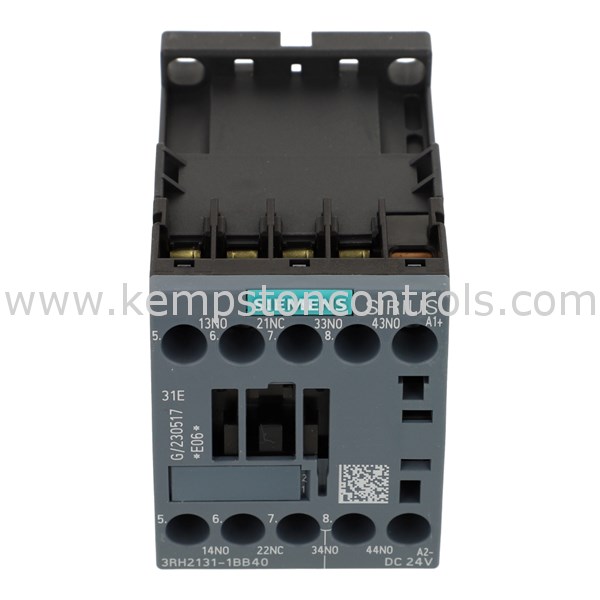 Siemens 3RH2131-1BB40 SIEMENS CONTACTOR RELAY, 3NO+1NC, 24VDC, SIZE S00 ...