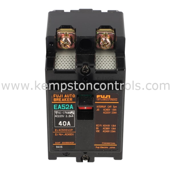 Fuji EA52A/40 FUJI EA52A/40 AUTO BREAKER 40A 2 POLE | Kempston Controls