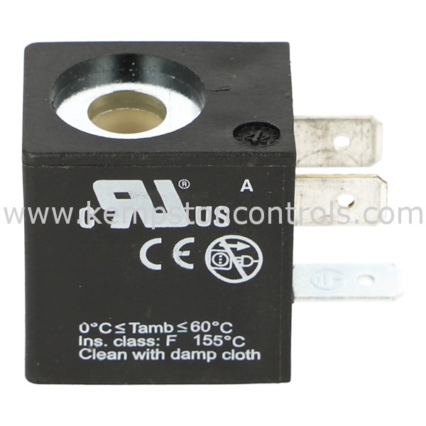 Camozzi U73 SOLENOID VALVE COIL, CLASS F, DIN 40050, 5W, 24VDC, DIN ...