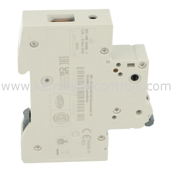 Siemens 5SL4106-7 SIEMENS MINIATURE CIRCUIT BREAKER, 230/400V, 10KA, 1 ...