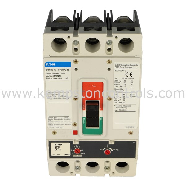 Eaton GJS3250NN EATON 250 AMP 3 POLE INDUSTRIALCIRCUIT BREAKER FRAME ...