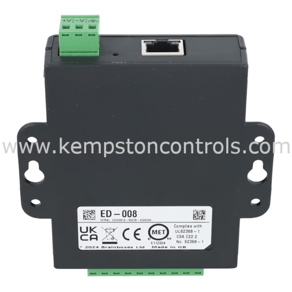 Brainboxes ED-008 BRAINBOXES ETHERNET TO 8 DIGITAL IO PORTS | Kempston Controls