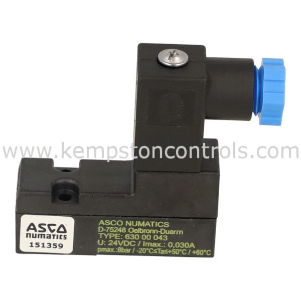 Emerson Asco 63000043 ASCO NUMATICS SOLENOID VALVE PIEZOTRONIC SUBBASE MOUNTED SERIES 630 ...