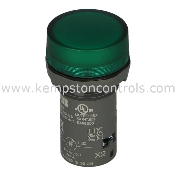 ABB 1SFA619403R5022 ABB COMPACT PILOT LIGHT, GREEN, LED, CL2-502G,24V ...