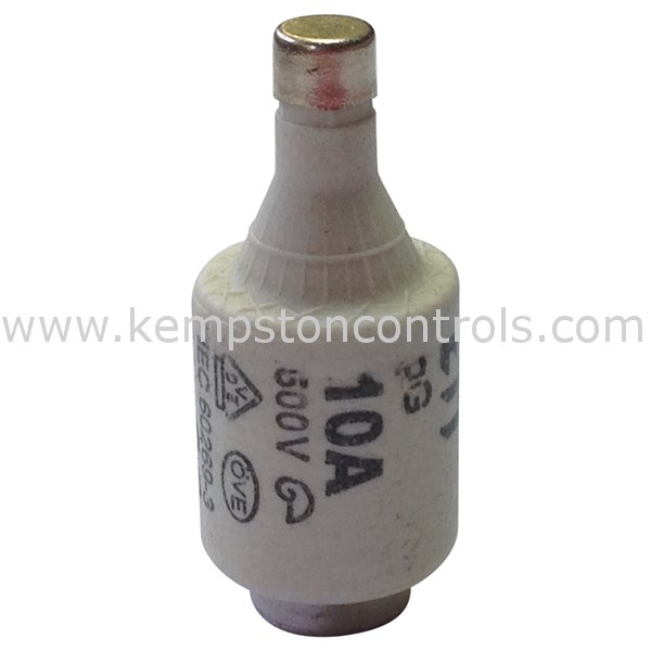 ETI DII/10A/GL ETI DII (E27) 10A GL BOTTLE FUSE 500V | Kempston Controls