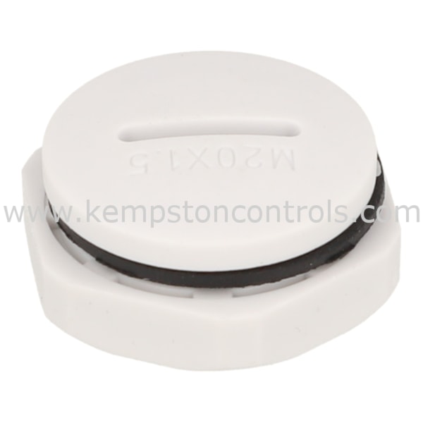 MCG M20BP MCG M20X1.5 BLANKING PLUG, WITH LOCKNUT, GREY | Kempston Controls
