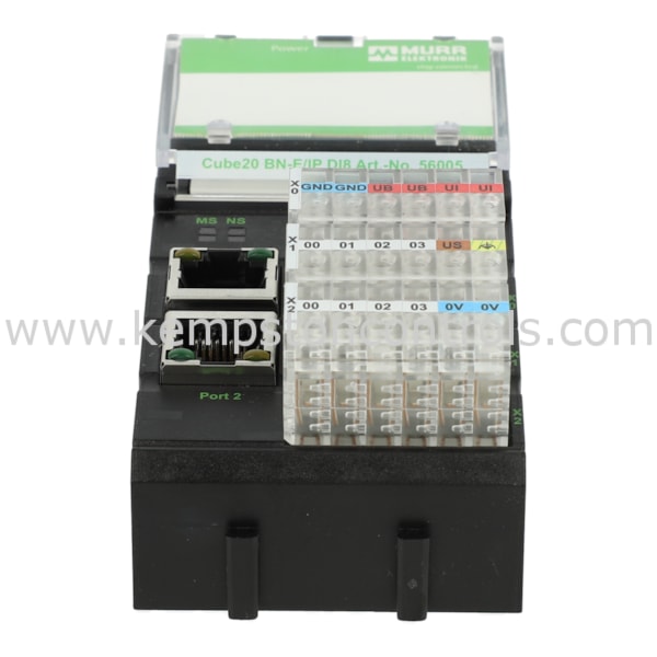 MURR 56005 MURR CUBE20 BUS NODE ETHERNET-IP, 8 DIGITAL INPUTS, 4A ...