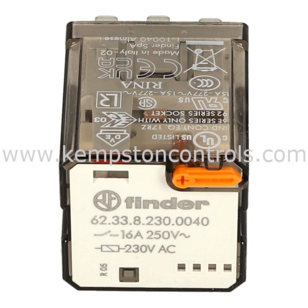 Finder 62.33.8.230.0040 FINDER POWER RELAYS 16 A, SOCKETS 92 SERIES E ACCESSORIES 99 SERIES ...