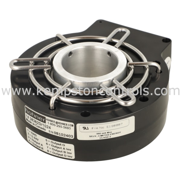 Hohner 1438362D/1024 HOHNER INCREMENTAL ENCODER, 38MM HOLLOW SHAFT ...
