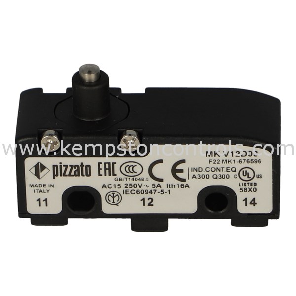Pizzato MK V12D03 PIZZATO MICROSWITCH WITH PLUNGER, SCREWS WITH SELF ...