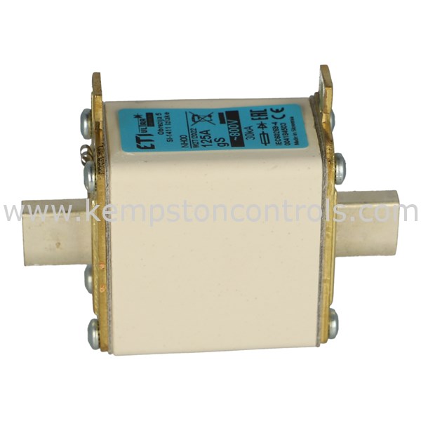 ETI 004184503 ETI FUSE LINK, 125A/800V, NH00 SIZE, GS CHARACTERISTICS ...