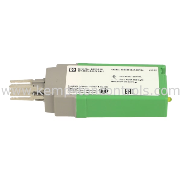 Phoenix 2823625 PHOENIX RELAY CONNECTOR, 1 N/O CONTACT, 24VAC/DC, WITH ...