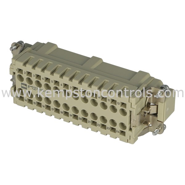 HARTING 09330242616 HARTING HAN 24 ES-M INSERT, CAGE CLAMP TERMINATION ...