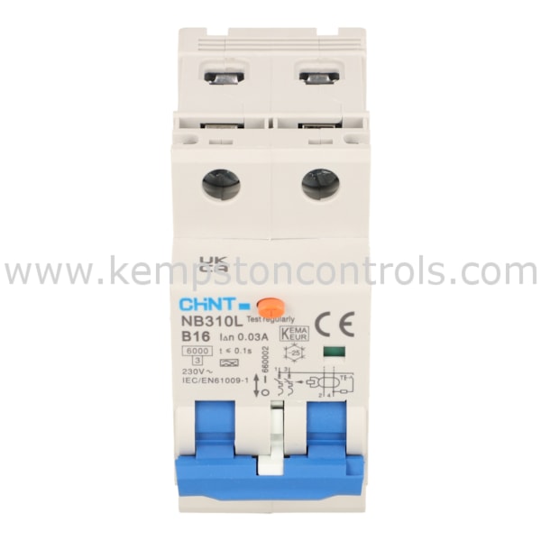 CHINT NB310L-2P-B16 CHINT NB310L SERIES RCBO, 2 POLE, B CURVE, A TYPE ...