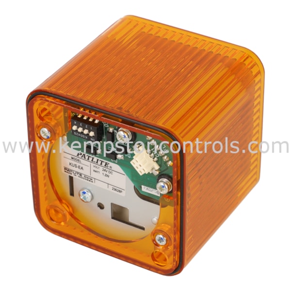 Patlite KUS-EA-Y PATLITE LED UNIT, 70MM, 24V 6W, 1.2W, AMBER LED | Kempston Controls