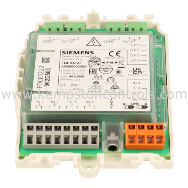 Siemens Fire A5Q00002369 SIEMENS INPUT/OUTPUT MODULE, SINTESO, CERBERUS ...
