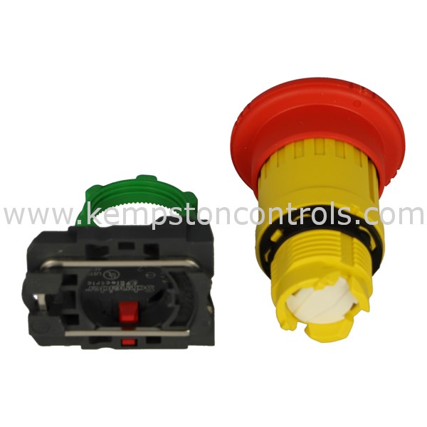 Schneider XB5AS8442 RED Ã40 EMERGENCY STOP, SWITCHING OFF PUSHBUTTON | Kempston Controls