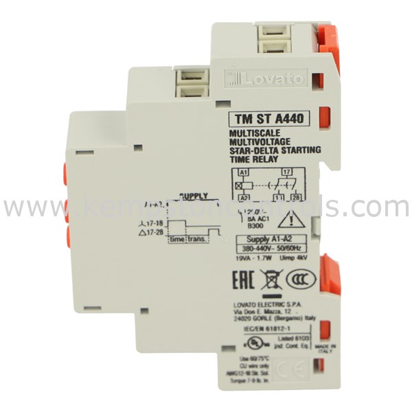 Lovato TMSTA440 LOVATO MODULAR TIME RELAY STAR DELTA MULTISCALE 380 ...