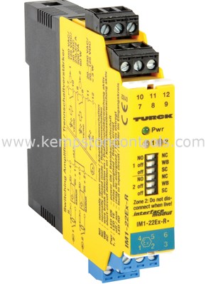 Turck Banner IM1-22EX-R ISOLATING SWITCHING AMPLIFIER, 2 CHANNEL, ATEX ...