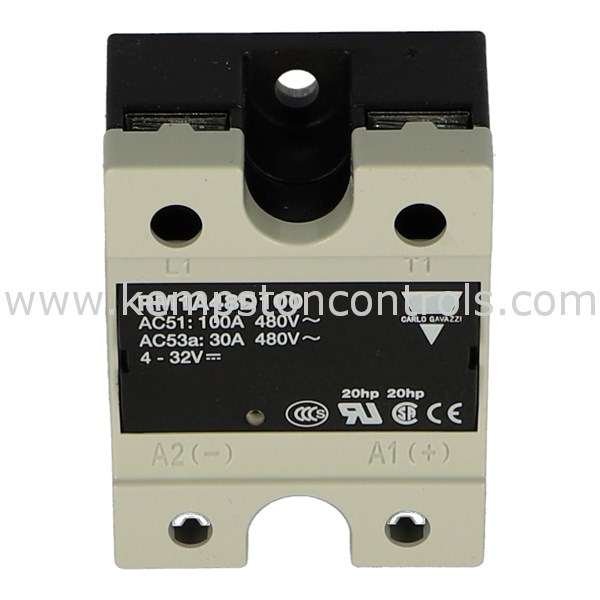 Carlo Gavazzi RM1A48D100 CARLO GAVAZZI SSR ZS 480V 100A 4.5-32 VDC LED ...
