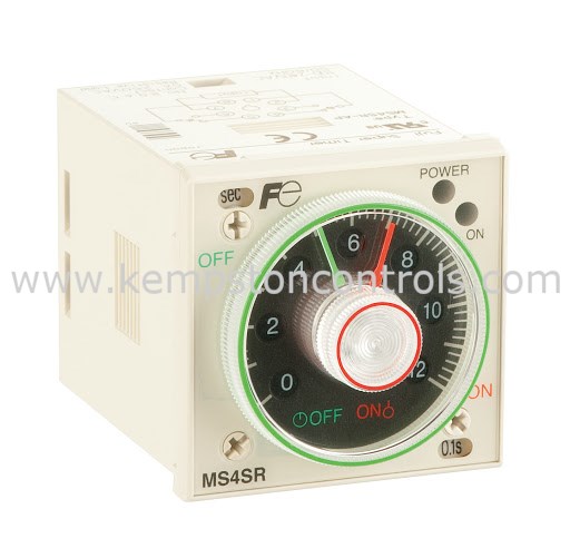 Fuji MS4SF-AP/1T MS4SF-AP1T AC100-240V 0.6-12SEC TIMER OFF DELAY ...