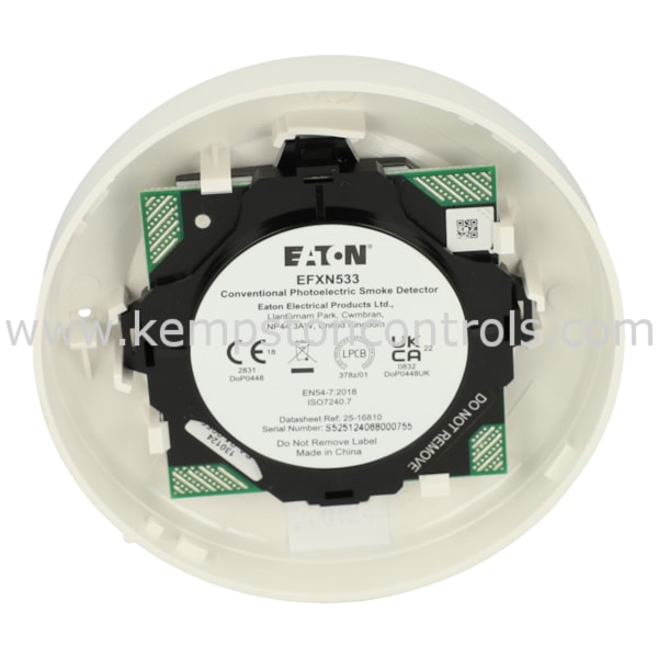 Eaton - Fulleon EFXN533 EATON FULLEON CONVENTIONAL OPTICAL SMOKE SENSOR ...