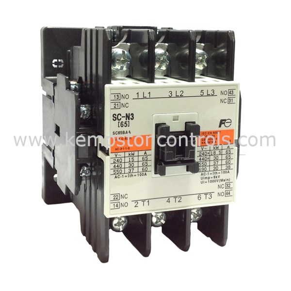 Fuji SCN3/2 SC-N3 AC200/220V CONTACTOR 2N/O+2N/C AUX (30KW AC3 380/440V) | Kempston Controls