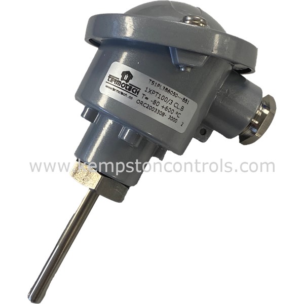 ASCON TS1PL3B6050---BB PT100 TEMPERATURE SENSOR, 6X50MM CYLINDRICAL ...