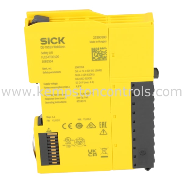 Sick FLX3-XTDO100 SICK SAFETY CONTROLLER XTDO1, 8 SAFETY INPUTS, 8 ...
