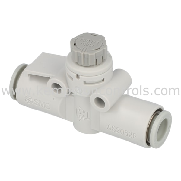 SMC AS2052F-08A SMC 8MM INLINE FLOW CONTROL VALVE | Kempston Controls