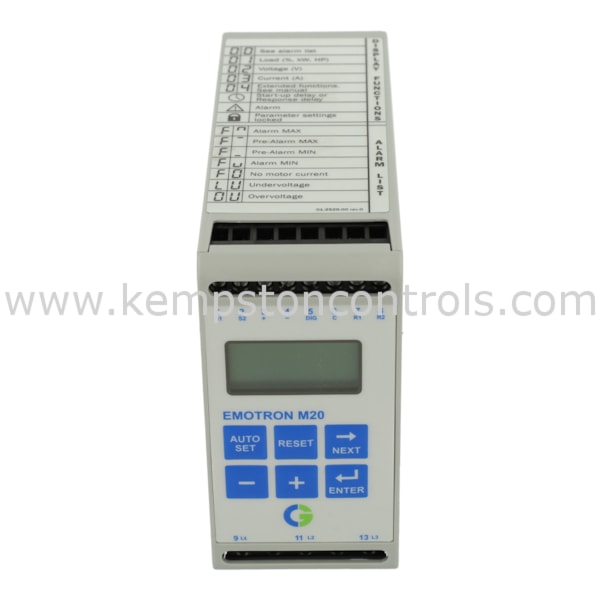 Emotron 01-2520-45 EMOTRON SHAFT POWER MONITOR M20 3X380-500 VAC ...