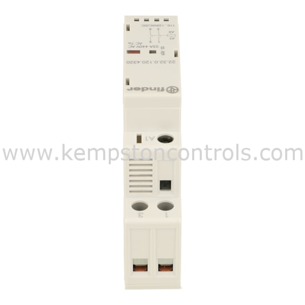 Finder 22.32.0.120.4320 FINDER MODULAR CONTACTOR 25A, 2 CONTACTS, 17 ...