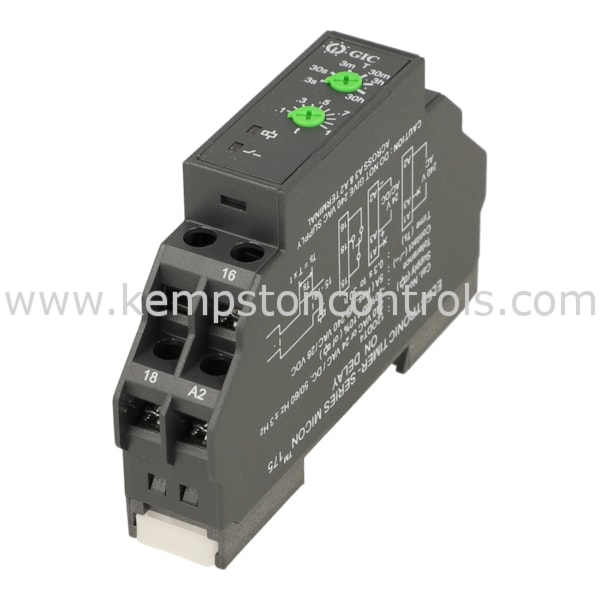 GIC 120DT4 GIC ANALOGUE TIMER, ON DELAY, 0.3S, 30H, 1 CHANGE OVER RELAY ...