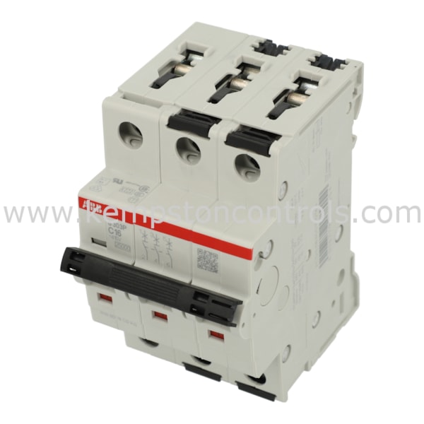 ABB 2CDS383001R0164 ABB S303P-C16 MINIATURE CIRCUIT BREAKER, 3P, C, 16A, SCREW TERMINALS ...
