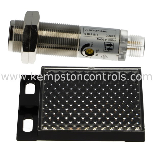 Sick VL180-2P42462 SICK PHOTOELECTRIC SENSOR, 0.05-6M RANGE, 10-30VDC, RETRO-REFLECTIVE, PNP ...