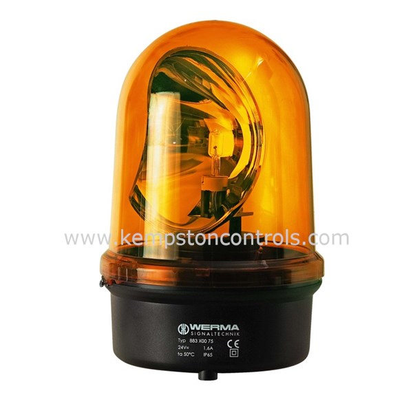 WERMA 883.300.77 WERMA ROTATING MIRROR BEACON 115VAC/DC - YELLOW ...