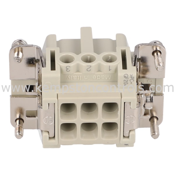 ILME CNEF06TX ILME FEMALE INSERT,CNE SERIES,SCREW TERMINAL CONNECTION,6 ...