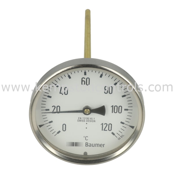 Baumer TB100-212.156.20T BAUMER BOURDON BIMETAL THERMOMETER, 100MM SIZE ...