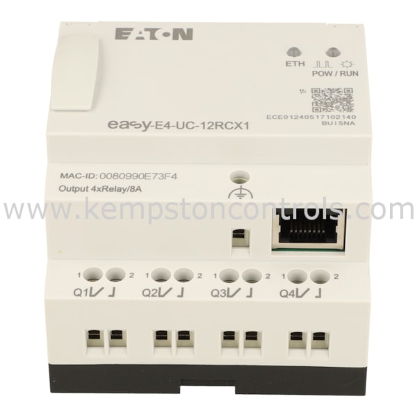 Eaton Moeller EASY-E4-UC-12RCX1 MOELLER CONTROL RELAY, EXPANDABLE ...