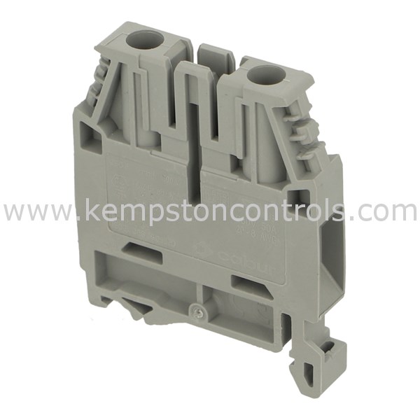 Cabur CBC.6/GR CABUR TERMINAL BLOCK 6.0MM GREY | Kempston Controls