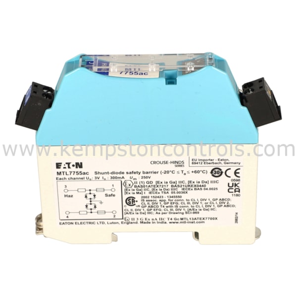 Eaton MTL MTL7755AC MTL BARRIER ANALOGUE INPUT BARRIER, LOW LEVEL, 2 ...