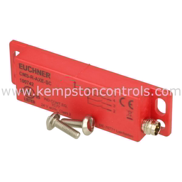 Euchner CMS-R-AXE-SC EUCHNER CMS-R-AXE-SC READ HEAD, 24VDC, 3NO, 4-PIN ...