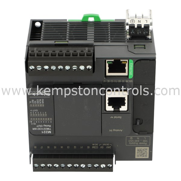 Schneider TM221CE16R SCHNEIDER LOGIC CONTROLLER M221 16 IO RELAY ...