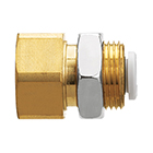 SMC KQ2E07-02A SMC BRASS FITTING, 1/4 THREAD, D 1/4 TUBE | Kempston Controls