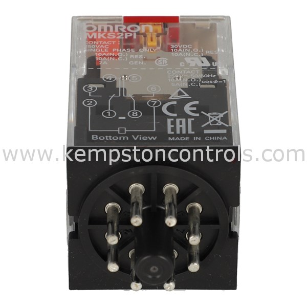 Omron MKS2PI AC110 OMRON RELAY, PLUG-IN, 8-PIN, DPDT, 10 A, MECH ...